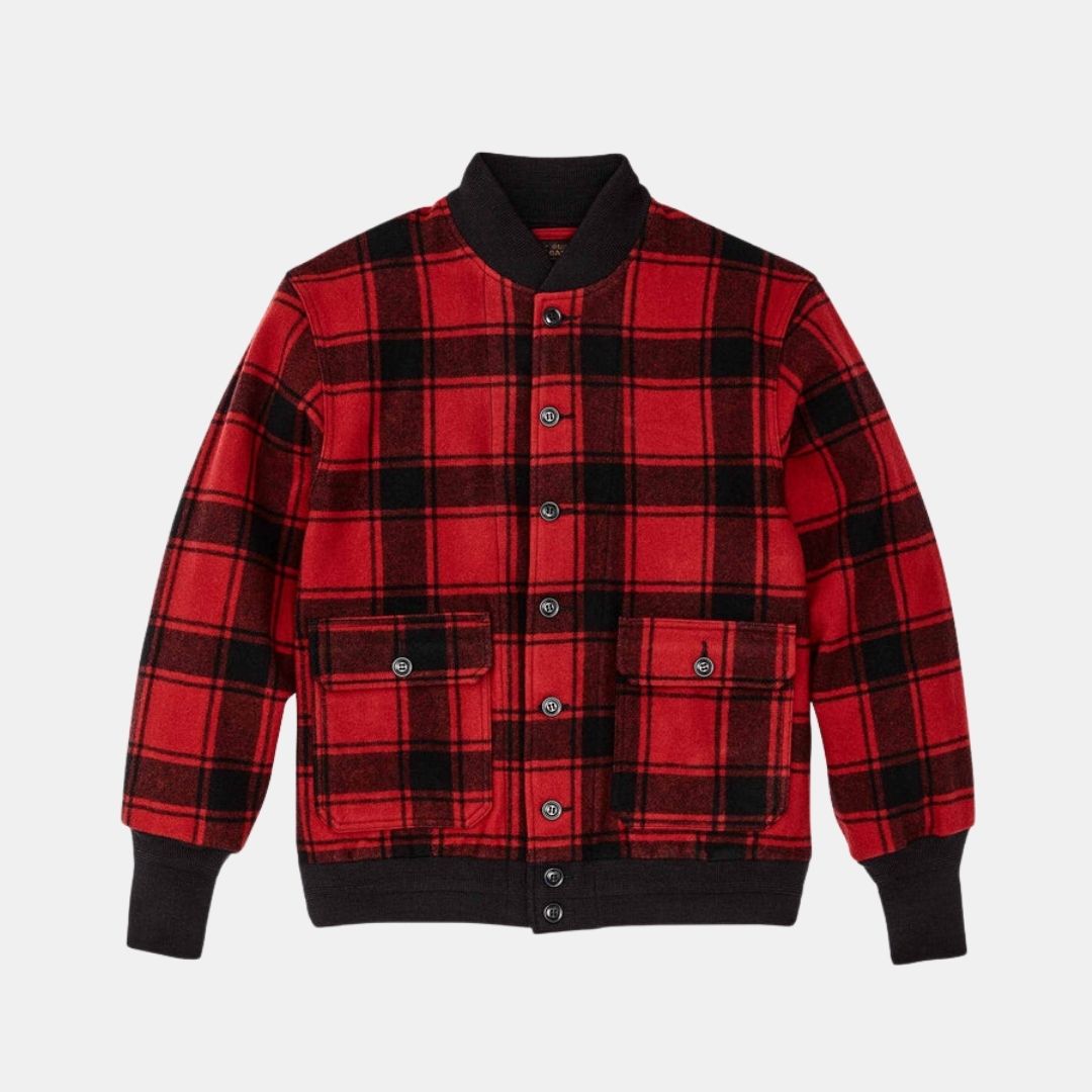 Filson CCC Wool Boomber Jacket Red/Black Plaid – Brands Democracy